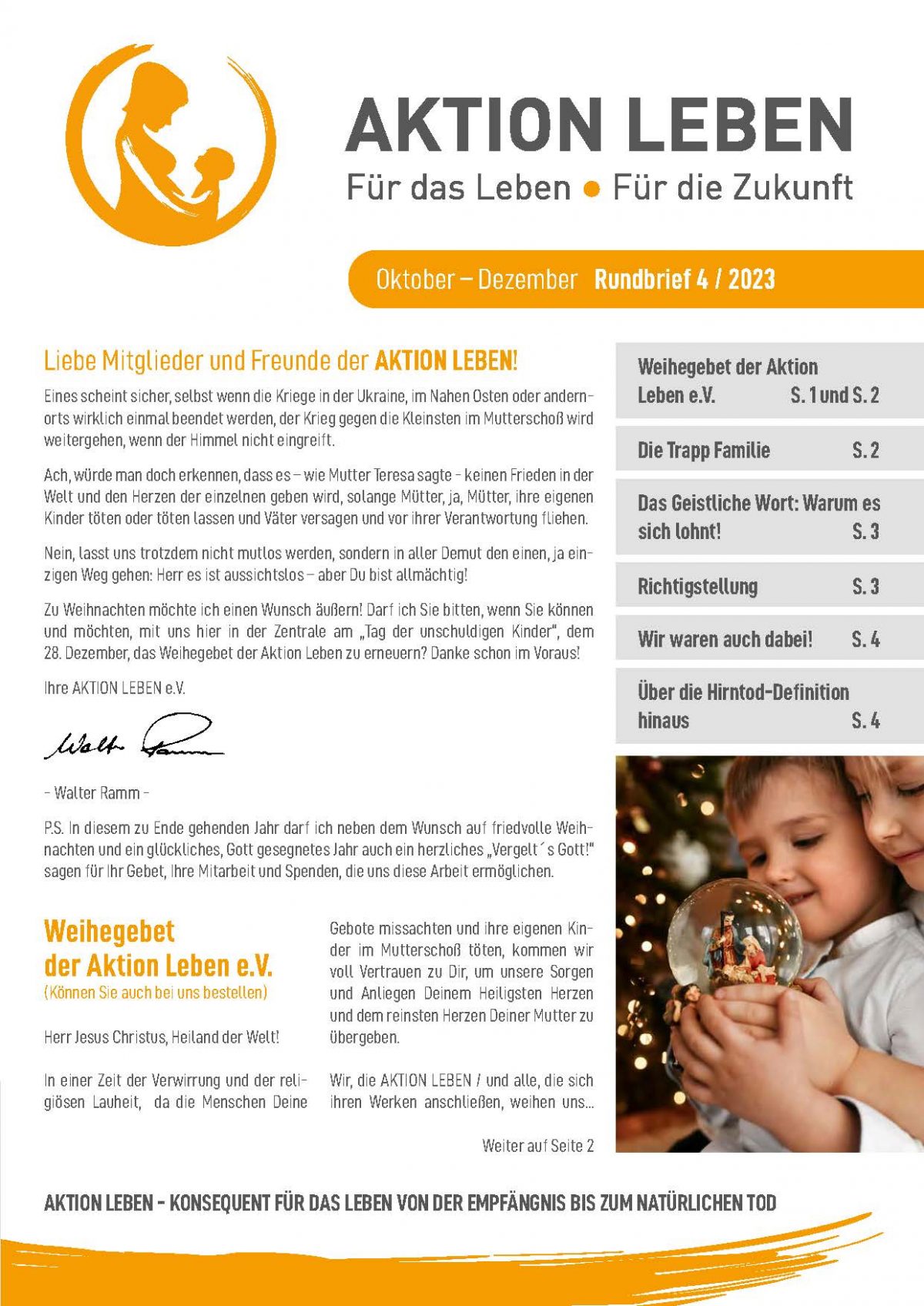 Aktion Leben – Für das Leben | Für dir Zukunft